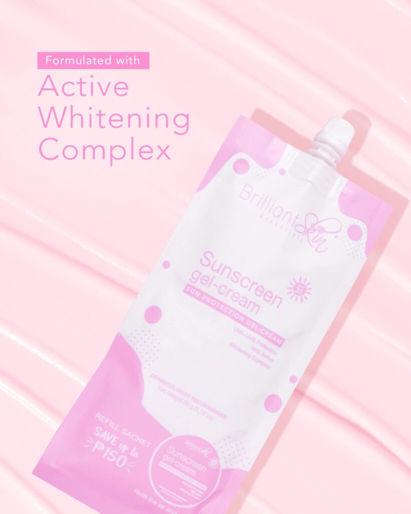 Brilliant Sunscreen Cream pink glow SPF 30 50g - Dream Skin and Gold